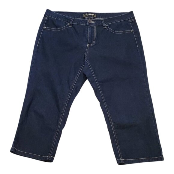 d. jeans | Pants & Jumpsuits | D Jeans Sz 2 Capris Dark Wash Stretch ...